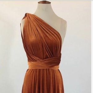 Valdenize Soares | Dresses | Copper Bridesmaid Dress Rust Multiway ...